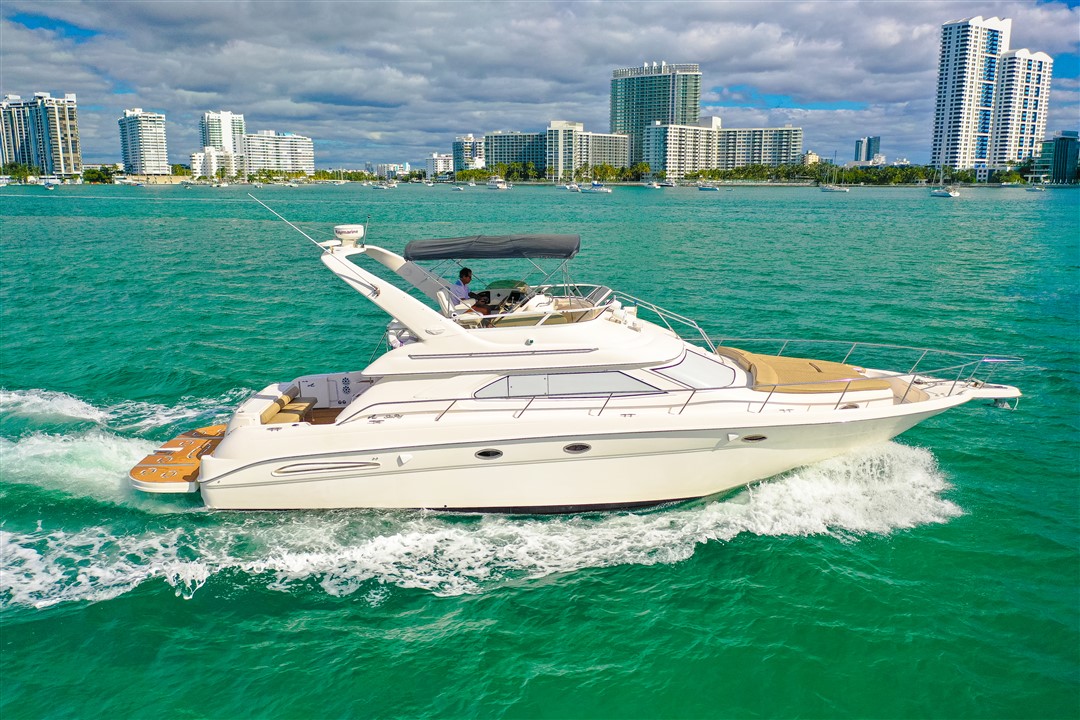50ft Sea Ray Sedan Bridge | BookMiamiYachts.com Luxury Yacht Charter in ...